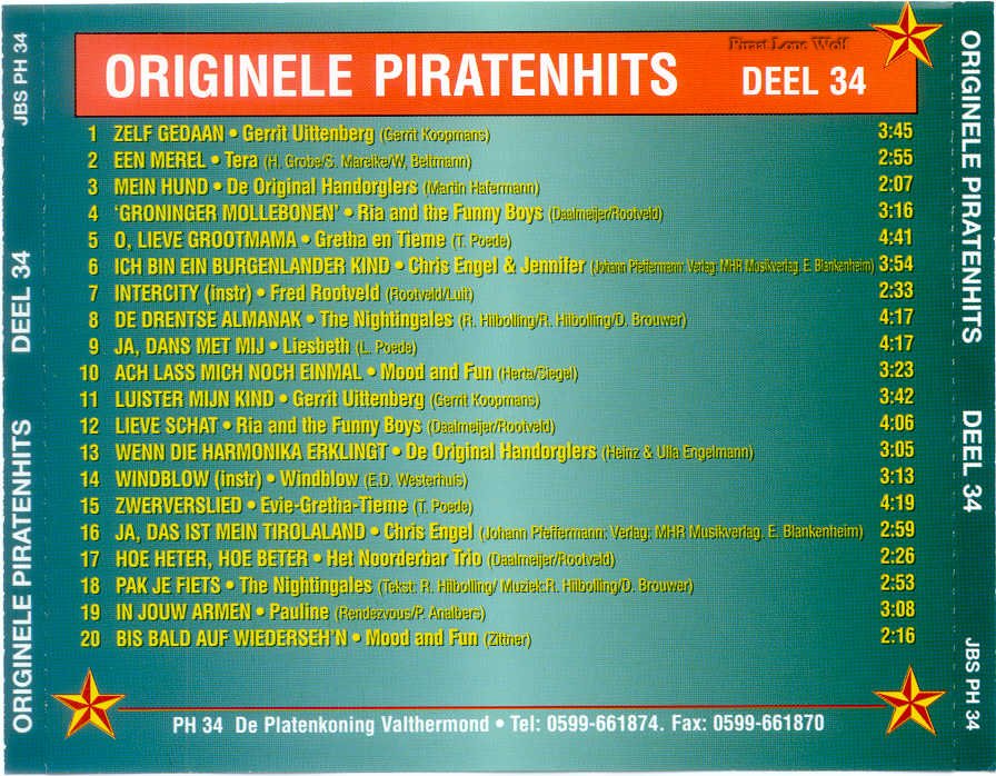Piraten CD Deel 34 : Back | CD Covers | Cover Century | Over 1.000.000 ...